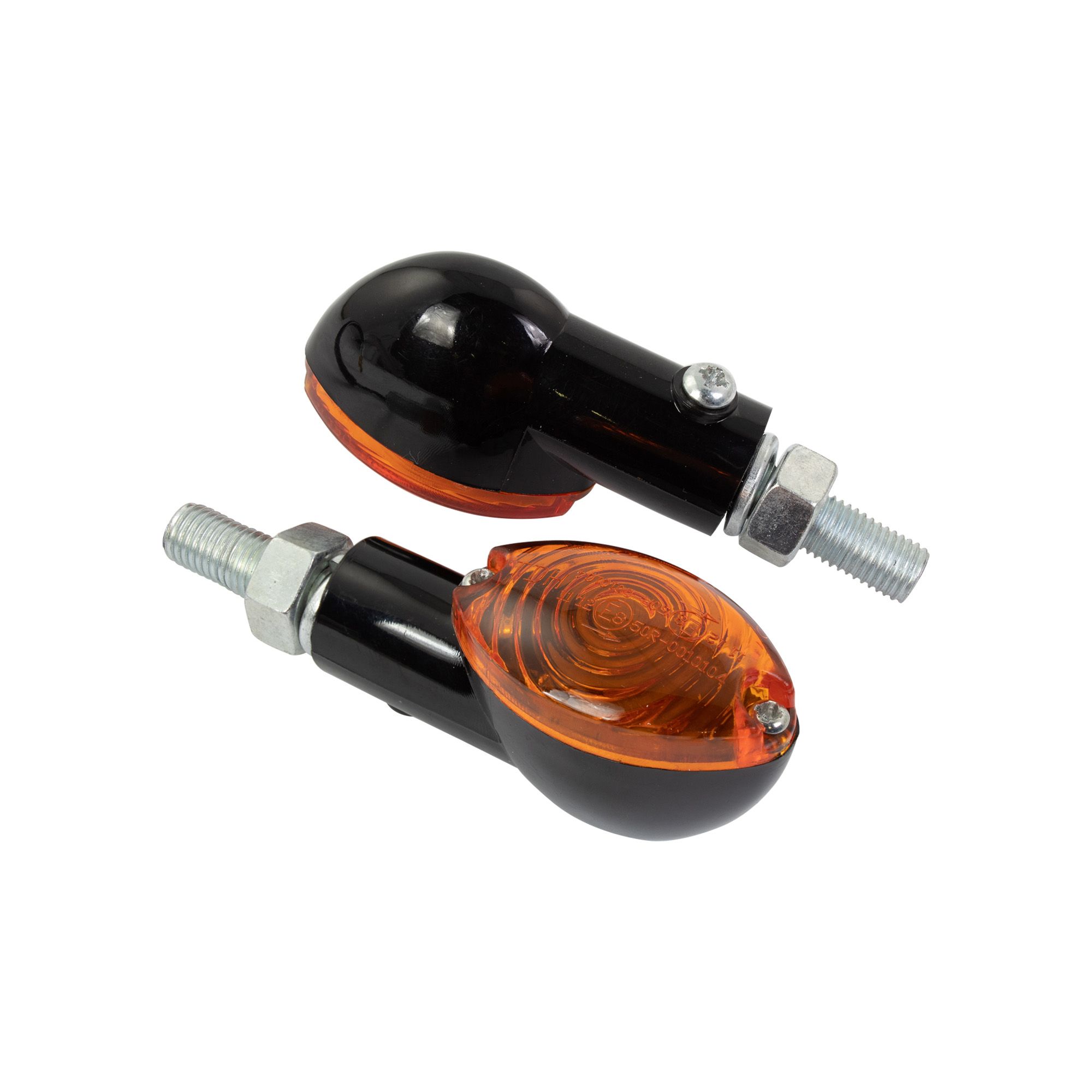 Bike It Mini Cat Eye Indicators With Black Body And Amber Lens - Cycleworld