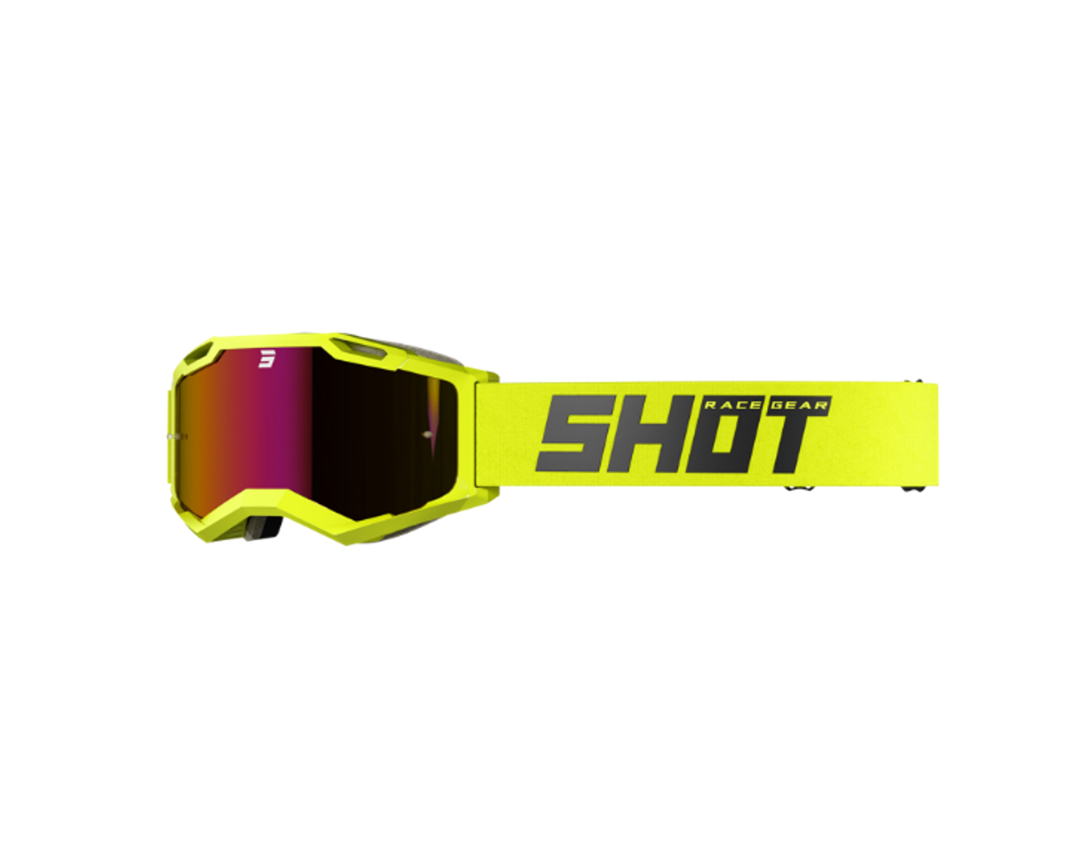 SHOT IRIS 2.0 TECH SOLID NEON YELLOW - Cycleworld